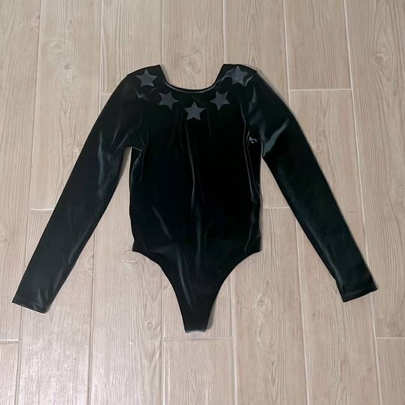 Victoria's Secret | Tops | Victorias Secret Stars Velour Body Suit ...